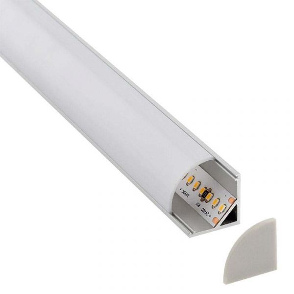 Perfil de Canto Alumínio p/ Led - 16x16mm - 2 Metros - A A LAZER ...